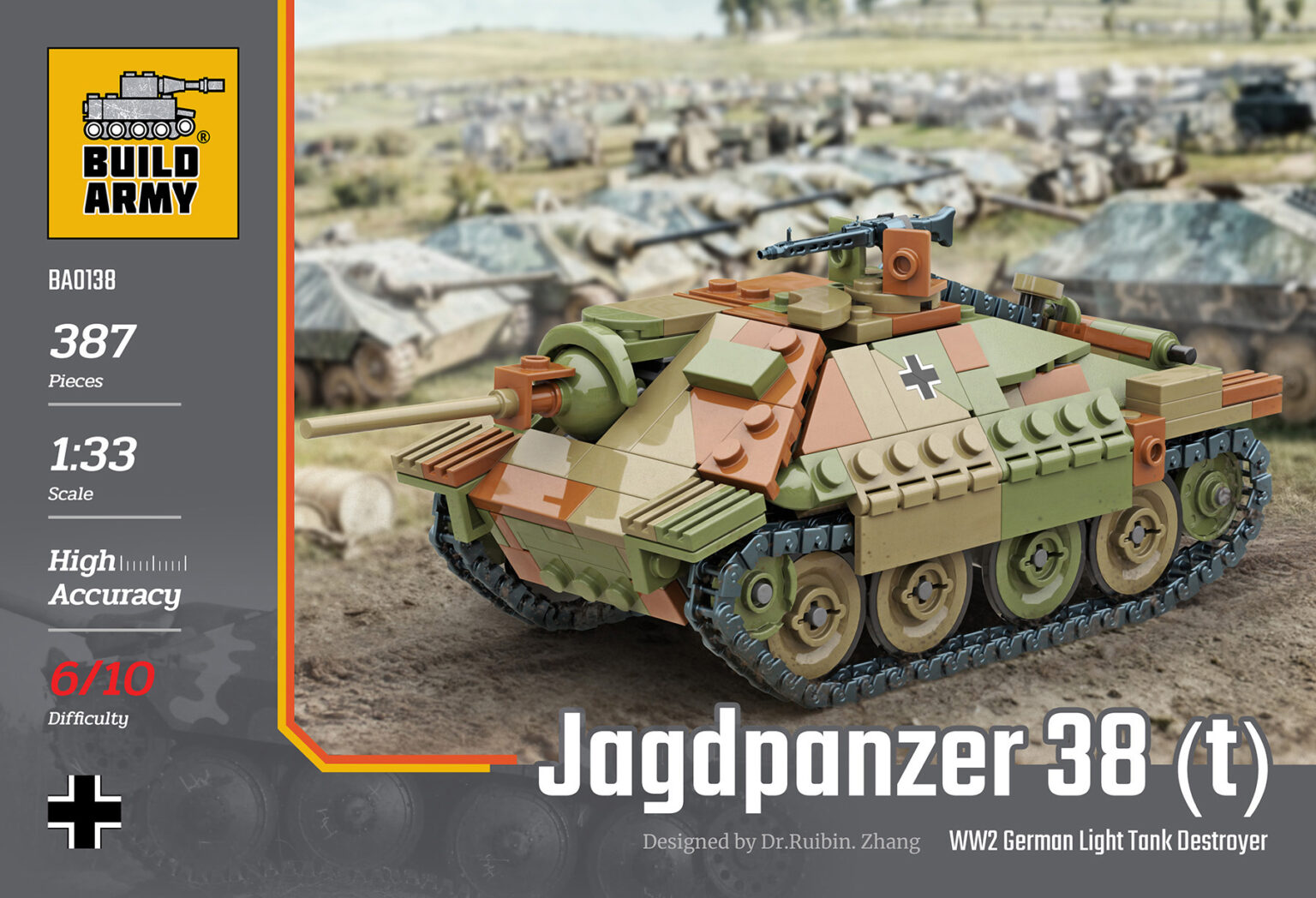 BUILD ARMY – Jagdpanzer 38t Hetzer Light Tank Destroyer – B & H Models