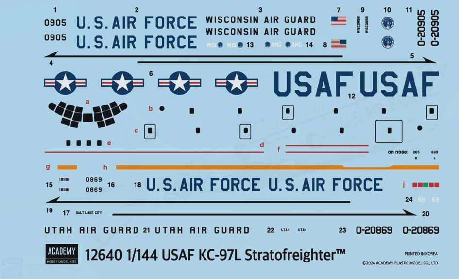 ACADEMY 12640 US Air Force KC-97L Stratofreighter Aerial Refueling ...